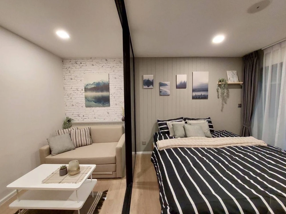 Scancondo | ให้เช่า Kave Town Shift ชั้น 7 วิวสวนและสระ แต่งครบ พร้อมเข้าอยู่ จองเลย ห้ามพลาด